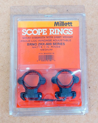 Millets Angle-Loc BRNO ZKK-600 1" scope rings mounts | eBay