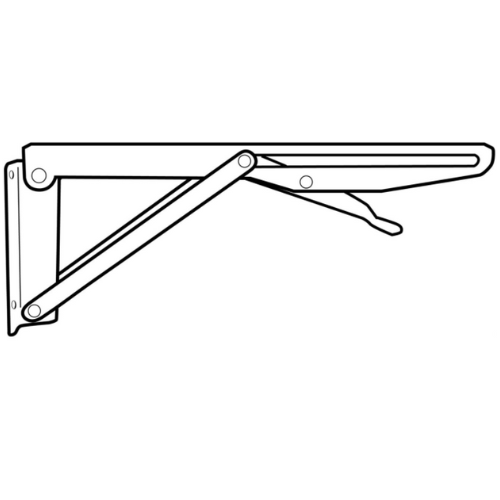 Spring Loaded Folding Shelf Bracket Support 90 Degree Wall Mounting ...