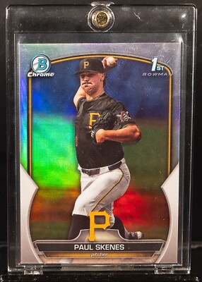 PAUL SKENES 2023 Bowman Chrome Draft BDC14 Refractor RC Rookie AZ2 | eBay