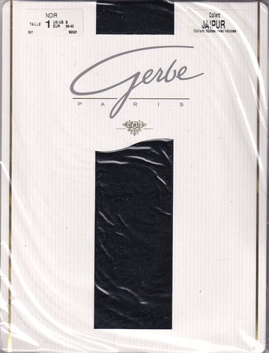 Collant GERBE JAIPUR coloris Noir. Taille 1 - 8½. Scrolls tights. | eBay