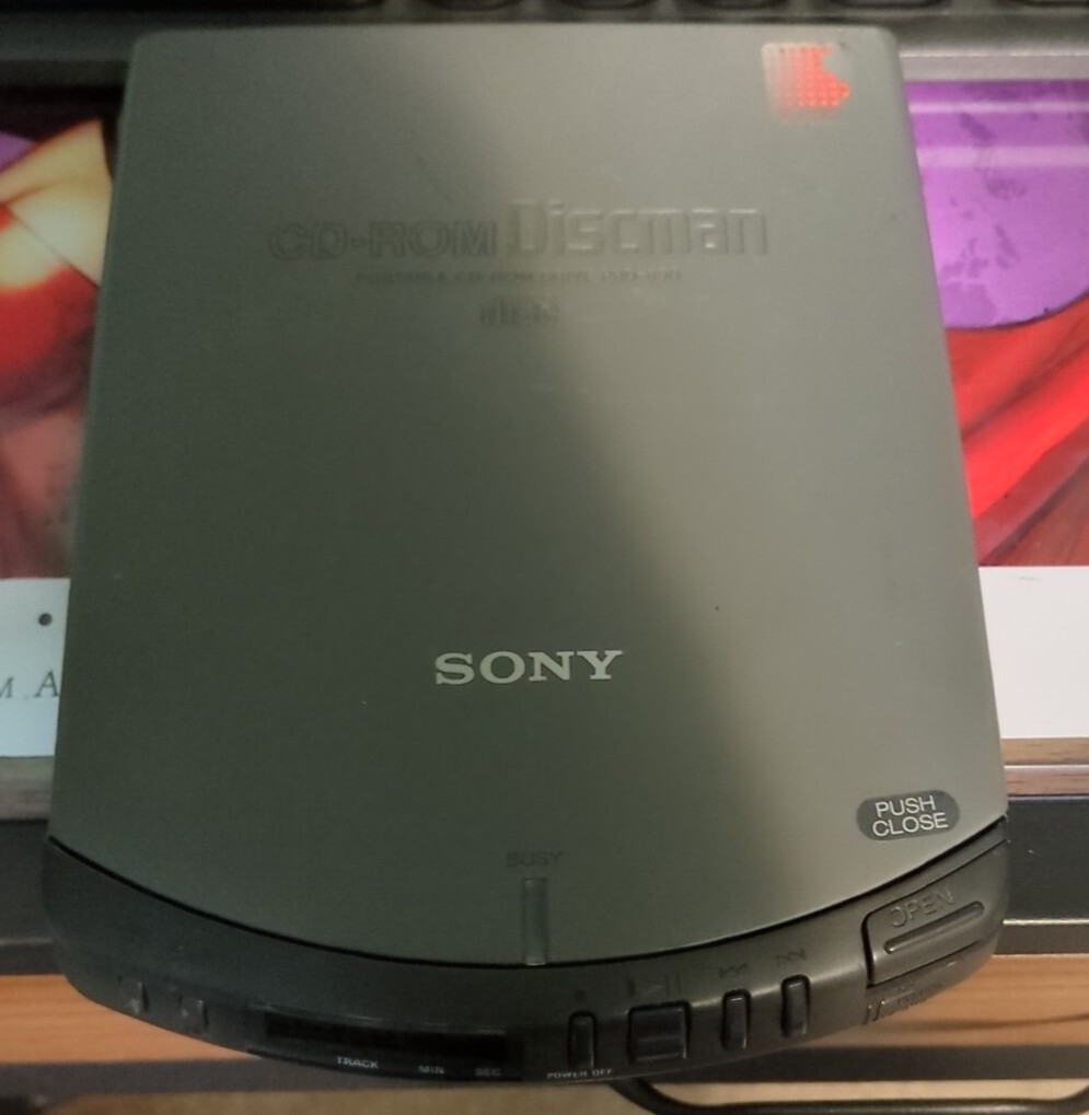 Vintage Sony CD-ROM Discman Portable CD-ROM Drive PRD-350 & EBP-RD1 for ...