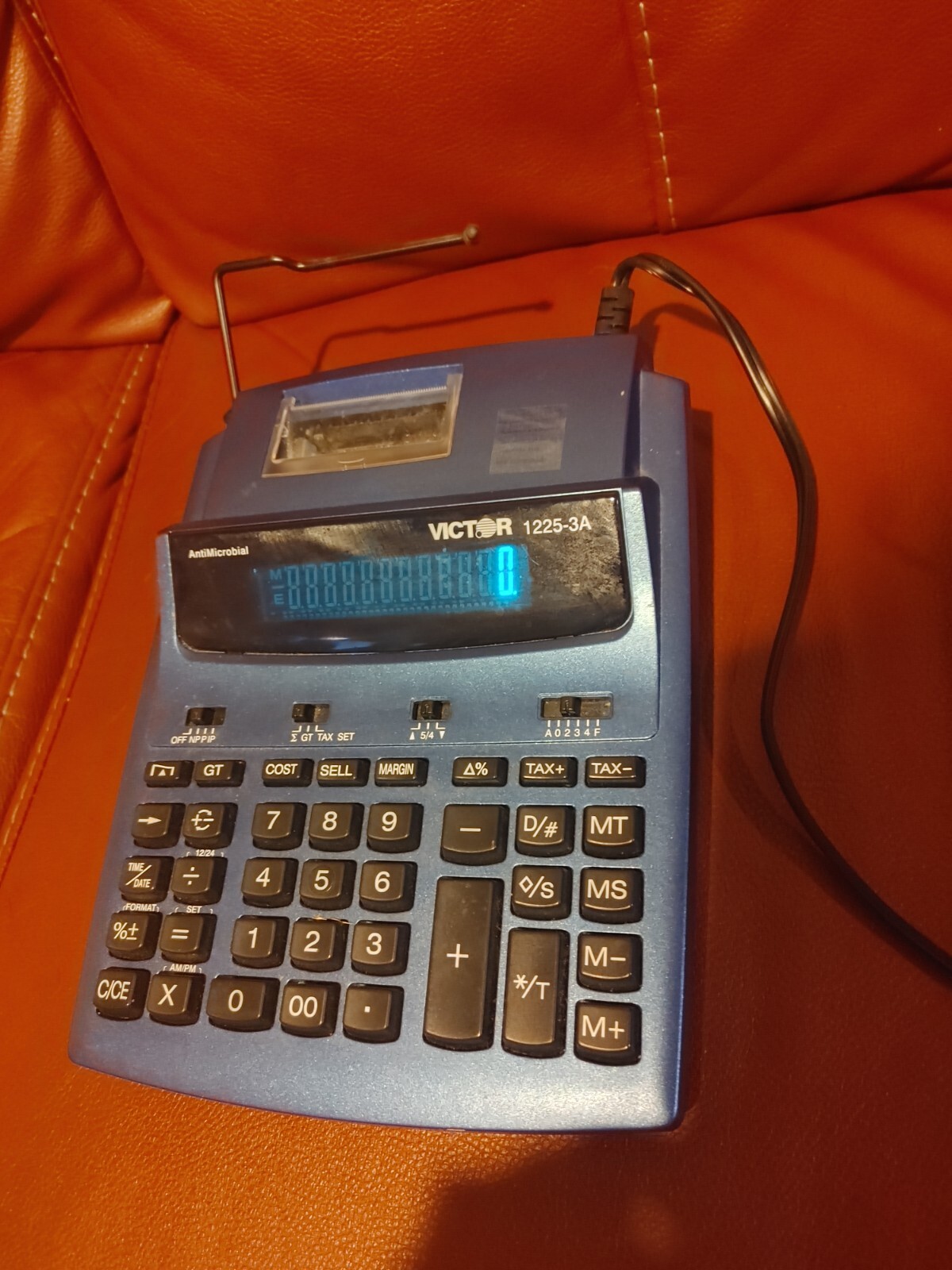 Victor 1225-3a 12 Digit AntiMicrobial Two Color Calculator | eBay