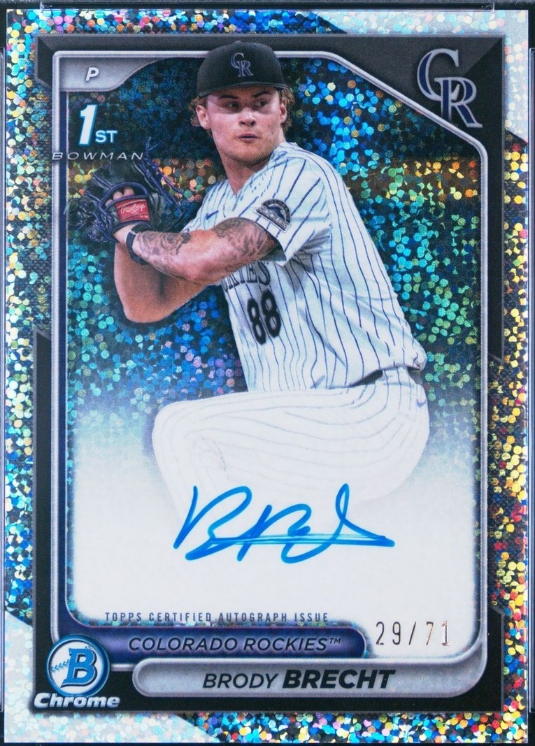 2024 Bowman Draft - Chrome Prospect Autographs Brody Brecht #CPA-BBR ...