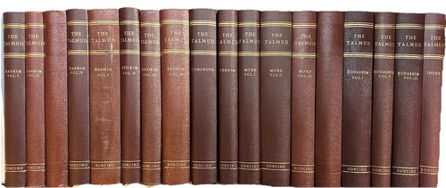 Soncino Babylonian Talmud Complete 18 Vol Set 1961 FIRST ED Rabbi Dr I ...