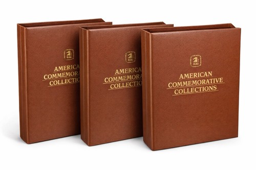 American Commemorative Collection Album Binder w/20 Blank Pages/ Faux ...