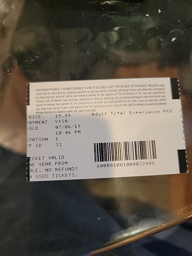 The Simpsons In 4D Ticket 2019 Myrtle Beach South Carolina Qwick -e ...