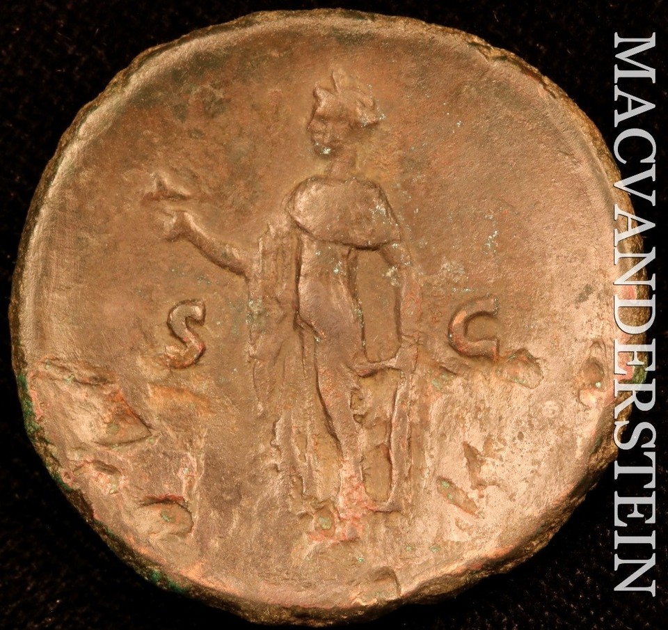 Vespasian 69-79AD AeAs 9.13g Reverse-Spes with Flower #H227 | eBay