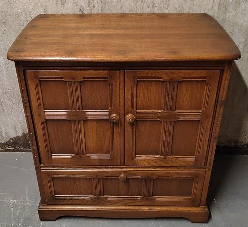 Ercol Solid Wood TV Cabinet Vintage Media Unit Cupboard - CS C82 | eBay UK