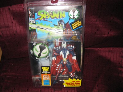 Spawn Series 1 Medieval Spawn 1994 McFarlane Toys w/comic book | eBay