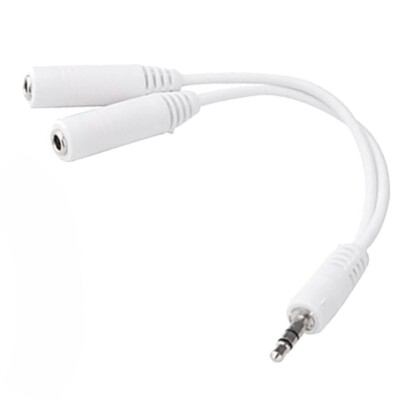 3.5mm Stereo Male Plug to Dual Female Jack Shielded Audio Splitter Y ...