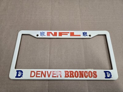 Denver Broncos NFL Football Team Vanity License Plate Tag Frame Holder ...
