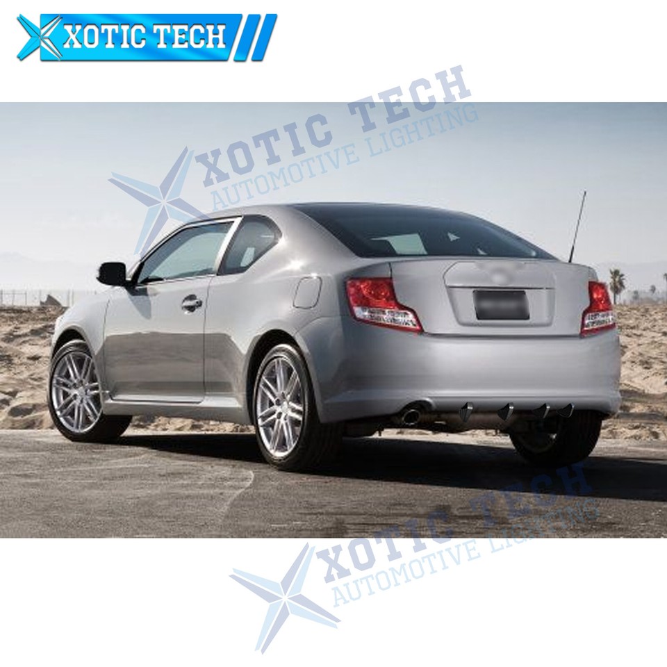 4x Carbon Fiber Pattern Rear Bumper Lip Splitter Diffuser For Scion tC ...