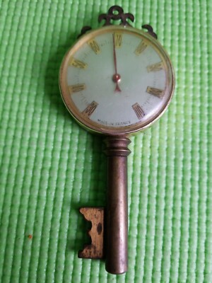 Vintage Made In France Key Shaped Brass Thermometer | eBay