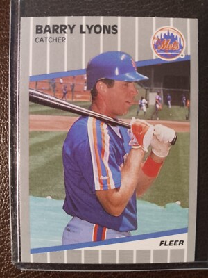 BARRY LYONS METS 1989 FLEER UPDATE BASEBALL #U-101 | eBay