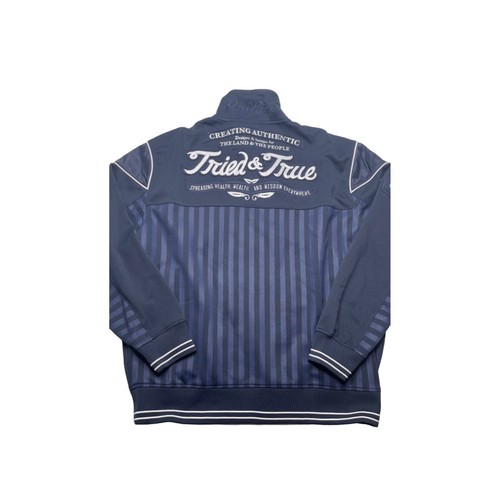 Parish Nation Mens 2XL Track Jacket Embroidered Spell Out Navy Blue ...