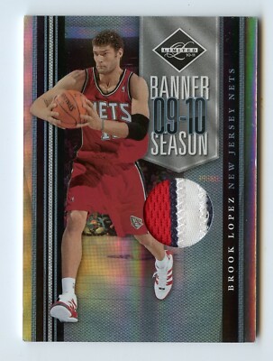 G730 BROOK LOPEZ PATCH 2010-11 LIMITED BANNER SEASON 10/25 #18 NETS ...