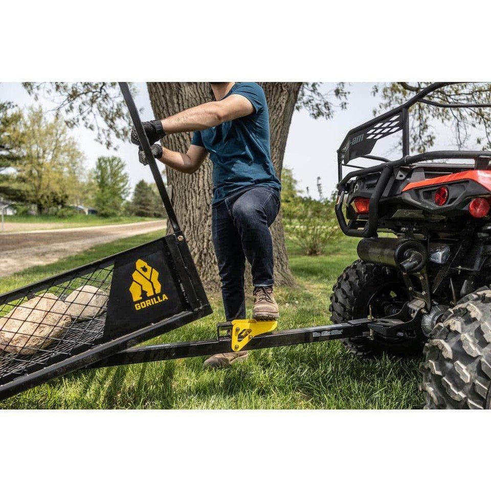 GORILLA CARTS Dump Cart 1400-Lb Capacity+Towable+Removable Flared Sides ...