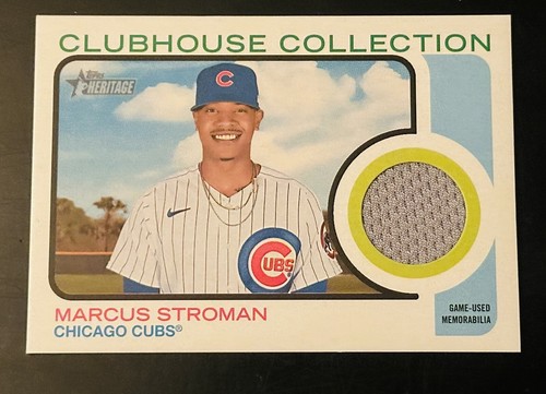 Marcus Stroman Game Used Relic 2022 Topps Heritage High Number Chicago ...