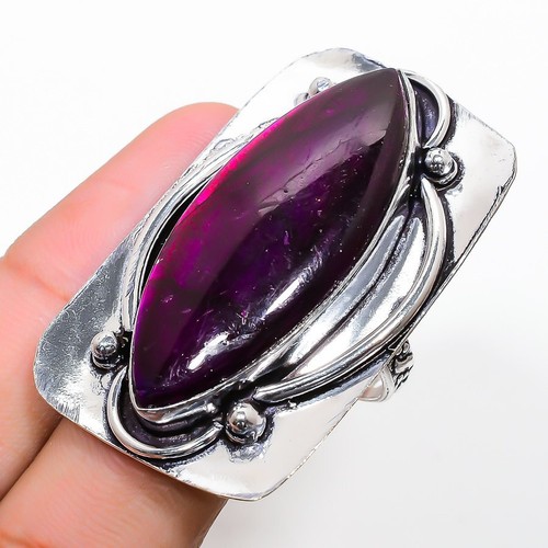 Pink Labradorite Gemstone 925 Sterling Silver Jewelry Ring Size 11.5 ...