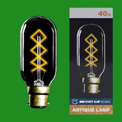 6x 40W Antique Diamant Filament T45 à Variation Tubulaire BC B22 ...