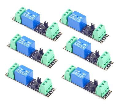 6Pcs DC 3.3V Relay Module 1 Channel Optocoupler Relay Module 3V/3.3V ...