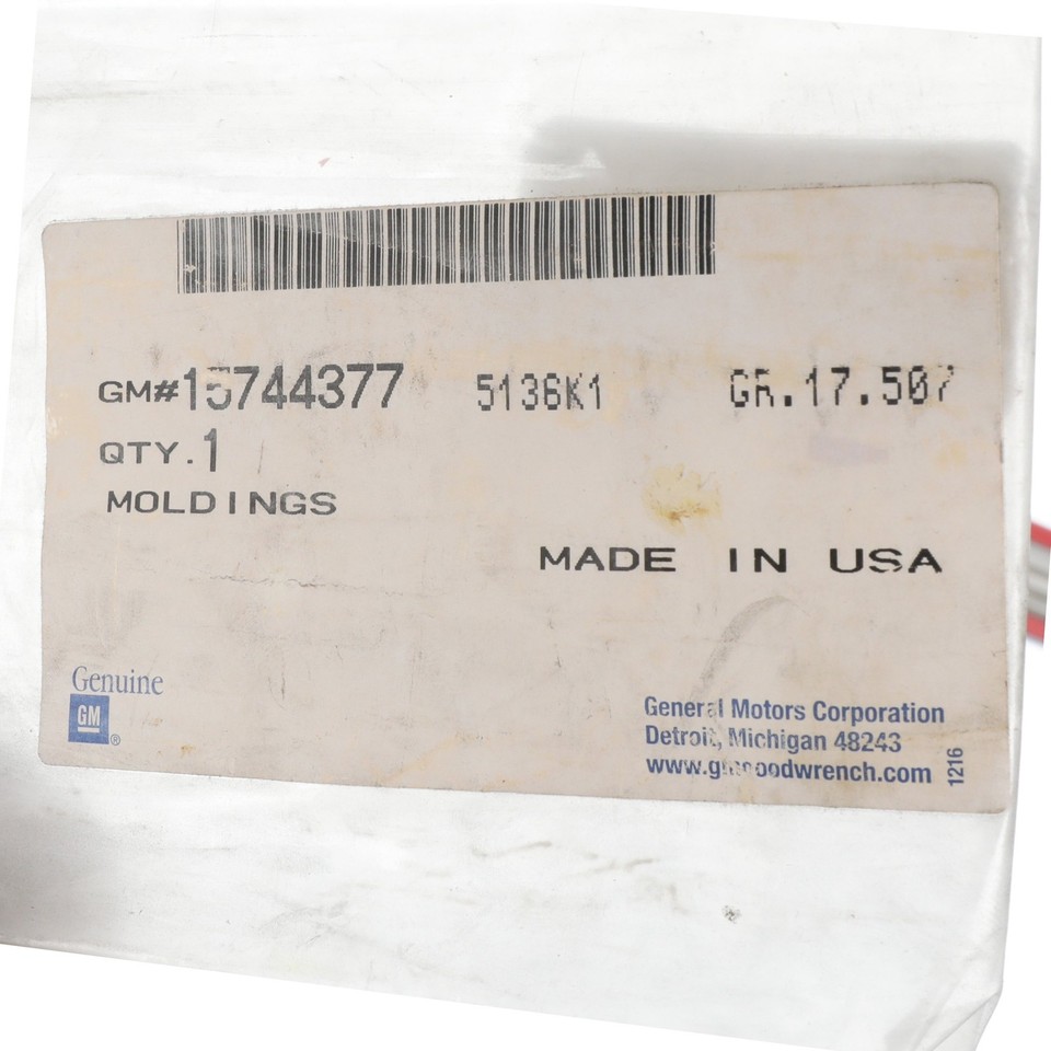 Genuine GM 1999-2002 GMC Sierra 1500 2500 Rear Body Panel Molding ...