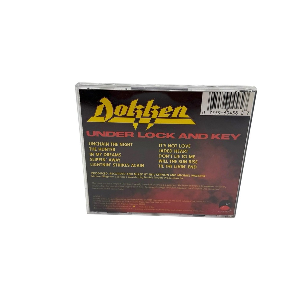 Dokken CD Under Lock and Key Elektra Records 75596045827| eBay