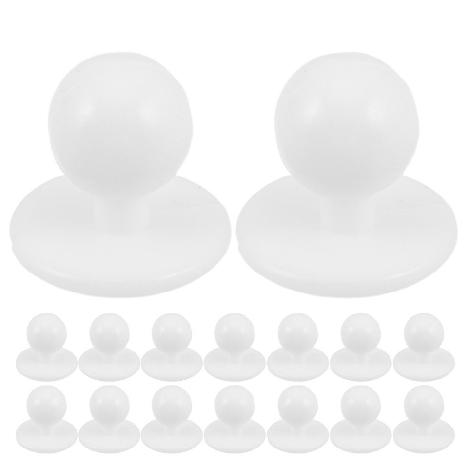 300pcs Chef Coat Stud Button - Plastic Round Movable Jacket Chef Button ...