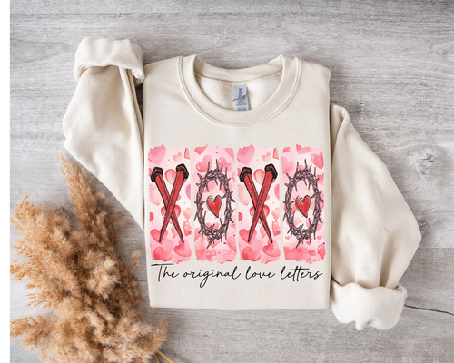 Valentines Christian T Shirt Custom The Original Love Letters XOXO ...