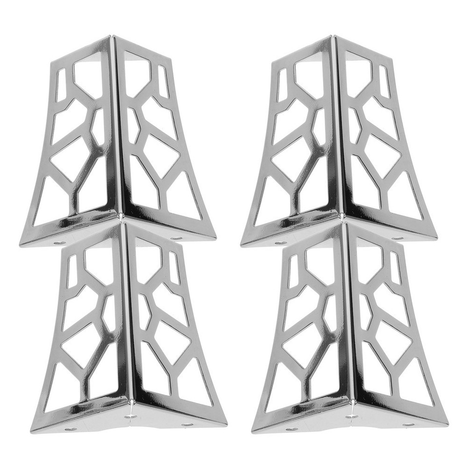 4 Pcs Metal Cube Furniture Legs Sofa Coffee Table Dresser Support ...