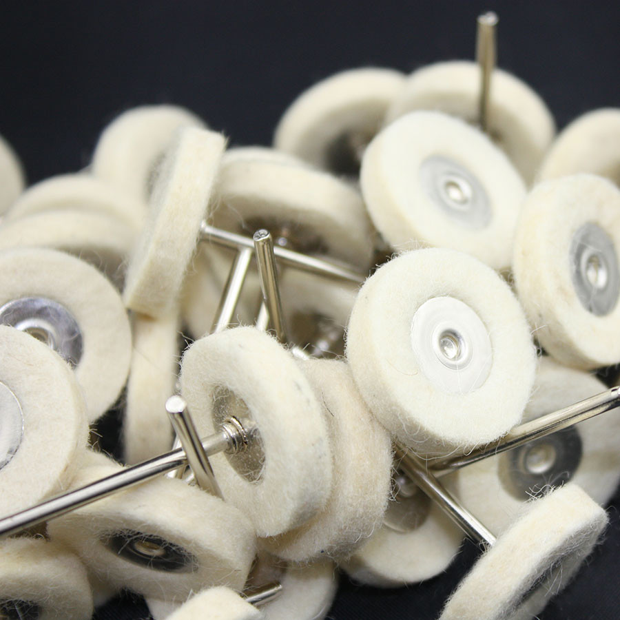 NEW BAND 100 Pcs Polishing Buffing Wool Wheels Brushes Burs For Rotary ...