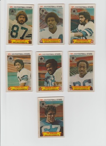 1980 Stop 'n Go NFL 3-D Football Stars Dallas Cowboys Team Set Drew ...