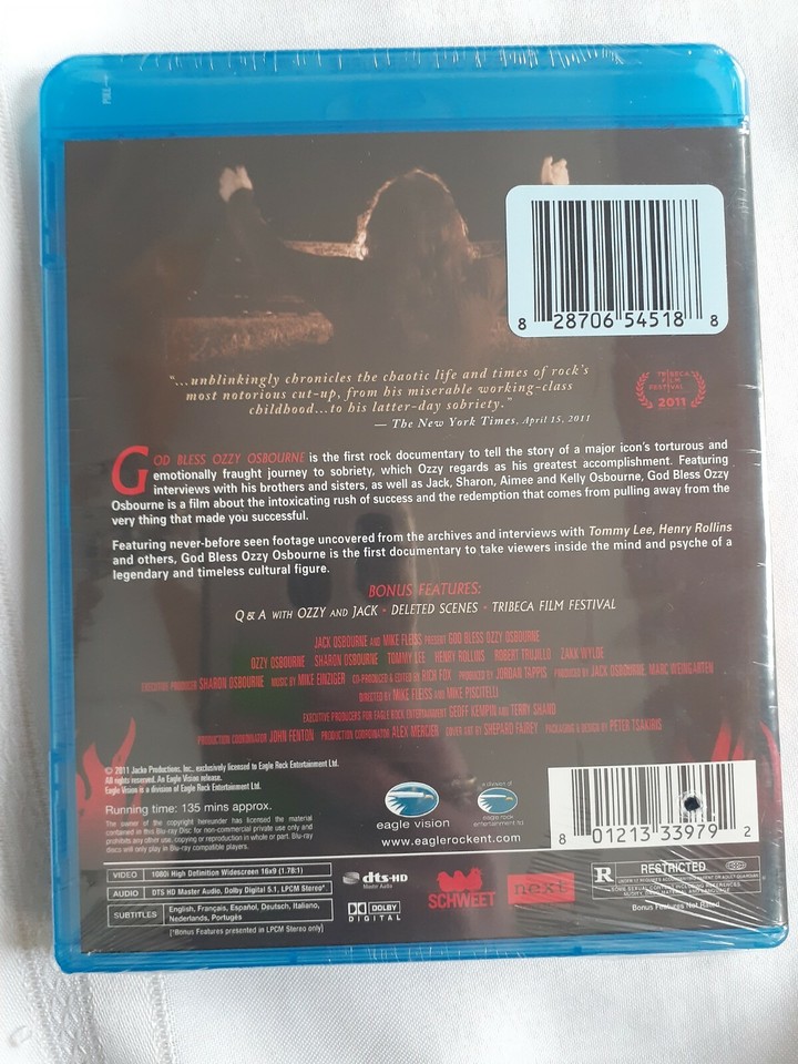 New Sealed "God Bless Ozzy Osborne" Blu-Ray Disc, 2011 | eBay