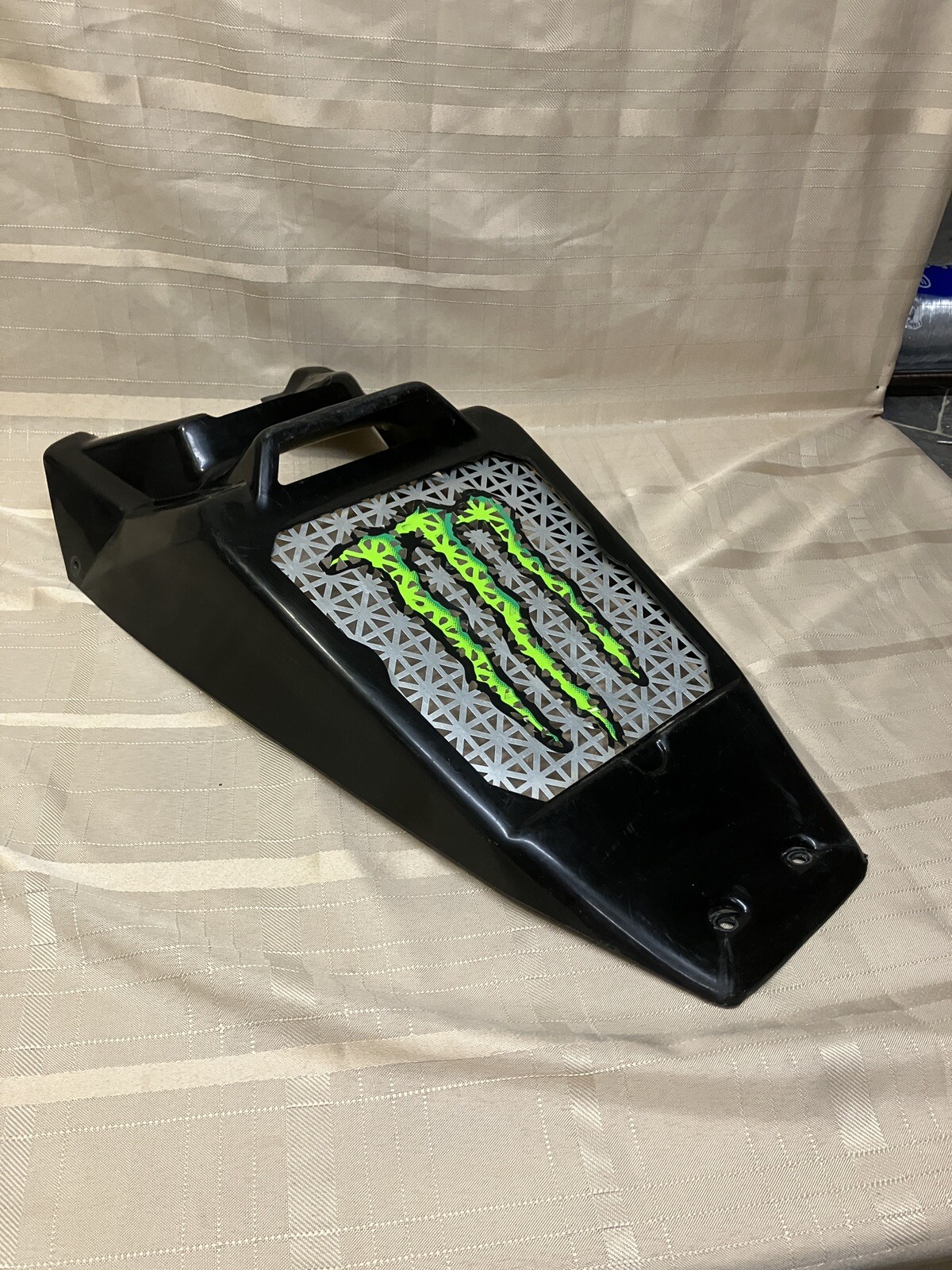 SUZUKI LT250R LT 250R QUADRACER BLACK MONSTER ENERGY PLASTIC NUMBER ...