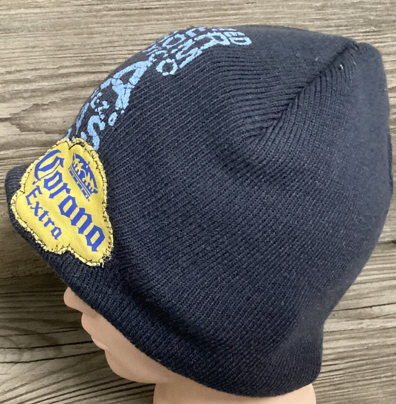 Corona Extra Mexican Beer Wool Knitted Beanie Sewn Pa… - Gem