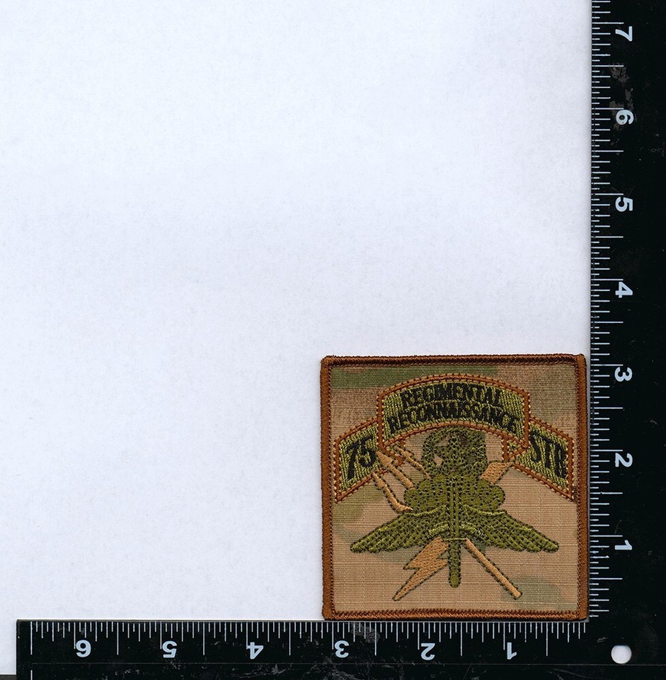 75th Infantry Regimental Reconnaissance MULTI Patch - Hook & Loop Back ...