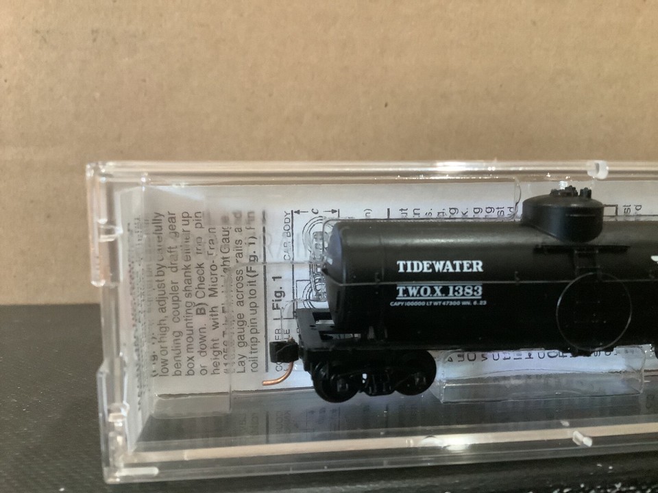 Tide Water Oil N Scale 39' Single Dome Tank Car Micro-Trains #65480 ...
