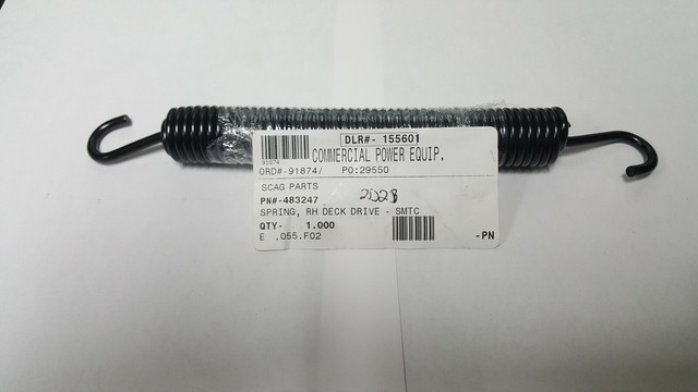 Genuine Scag Part Spring RH Deck Drive 483247 for sale online | eBay