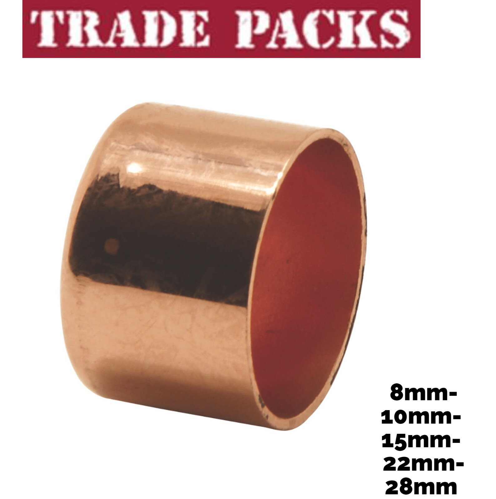 8MM 10MM 15MM 22MM 28M END FEED STOP ENDS FITTINGS PLUMBING COPPER PIPE ...