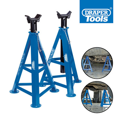 Draper Expert 54722 AS6000 Pair Axle Stands 6 Tonne Each 12T Pair 870mm ...