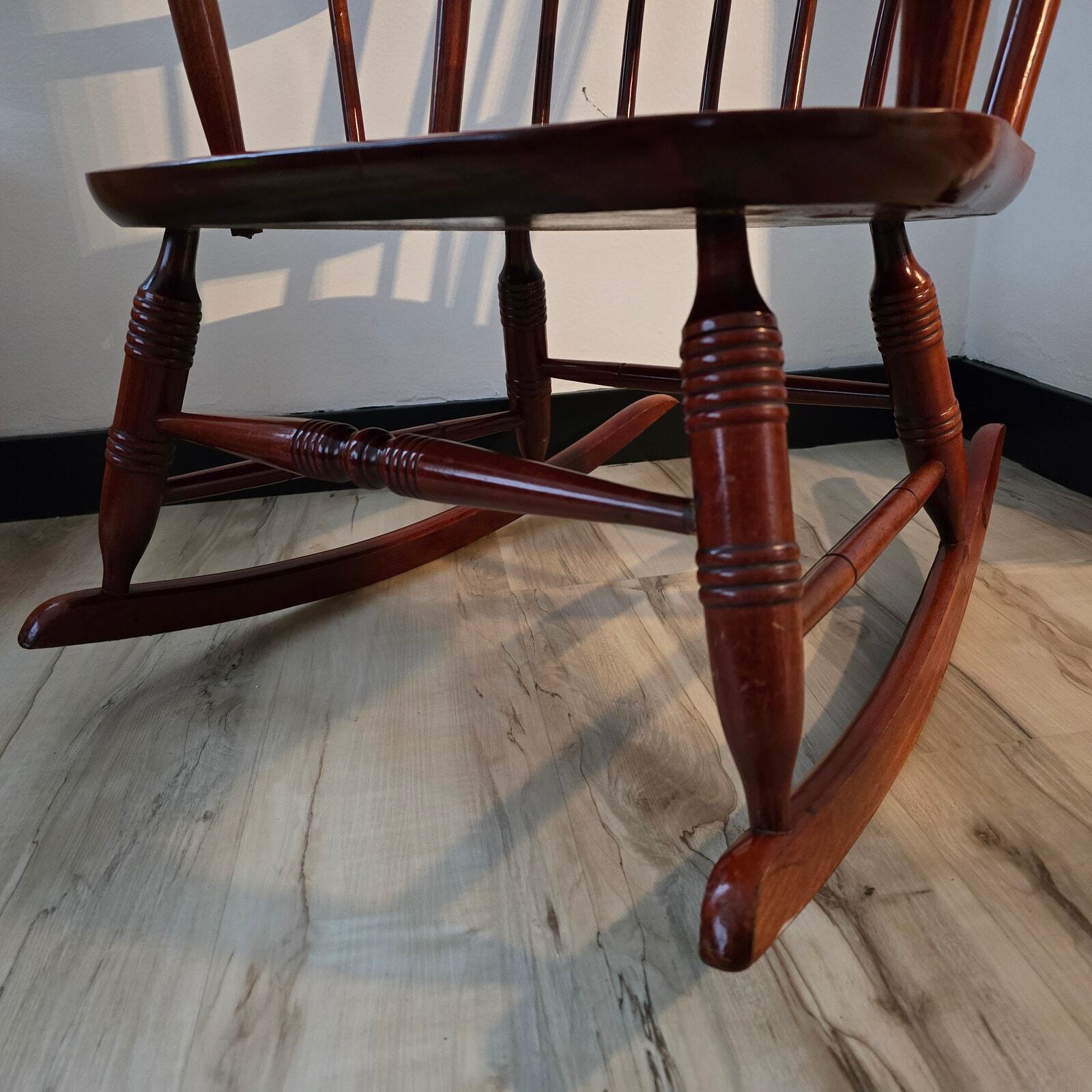 Antique Nichols and Stone Boston Rocker Rocking Chair 73-6 Maple Wood ...