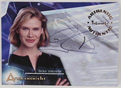 2001 Inkworks Andromeda Lisa Ryder Beka Valentine A2 autograph card | eBay