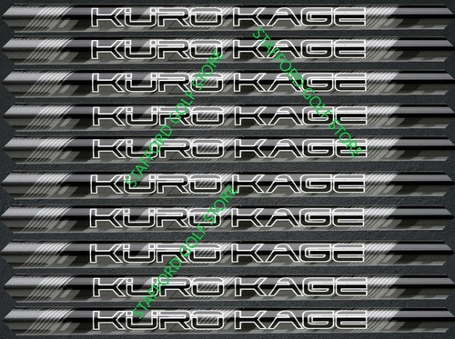 Mitsubishi Kuro Kage Black 2nd Gen Iron Shafts .370" Tip R Flex Set of ...