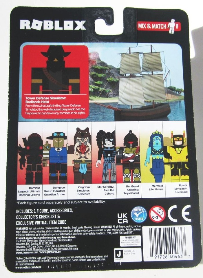 Roblox Action Figure Tower Defense BADLANDS HEIST 3" NEW Sealed ...