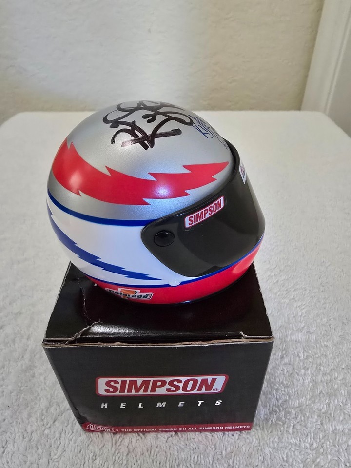 Simpson Mini Helmet Kyle Petty Signature Edition With Box Autographed ...