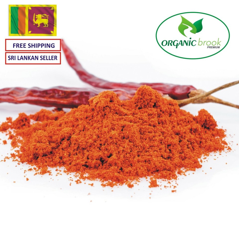 Ceylon Chilli Powder 100% Organic Natural High Premium A Grade Sri ...