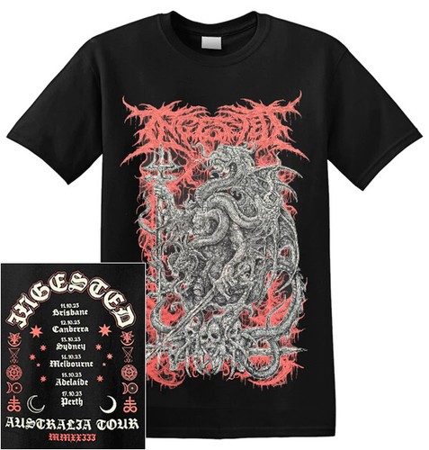 Ingested Australian Tour Shirt S-3XL Tshirt Official Band T-shirt | eBay