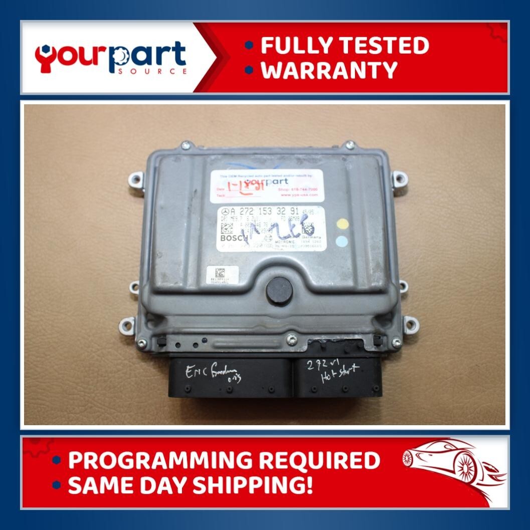 06-10 MERCEDES-BENZ E350 ECU ECM PCM ENGINE COMPUTER A 272 153 32 91 ...