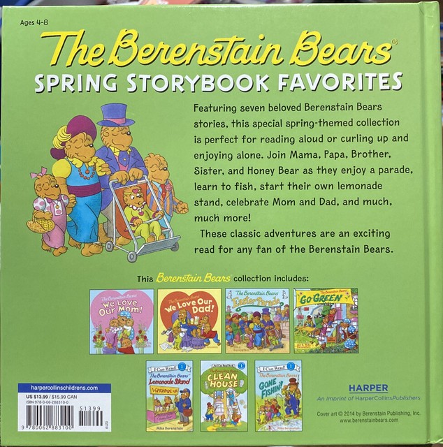 Berenstain Bears Ser.: The Berenstain Bears Spring Storybook Favorites ...