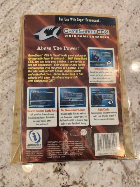 GameShark CDX Video Game Enhancer for Sega Dreamcast for sale online | eBay